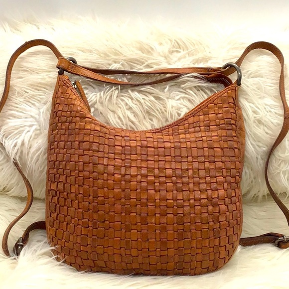 Vilenca Holland | Bags | Vilenca Holland Brown Woven Leather ...